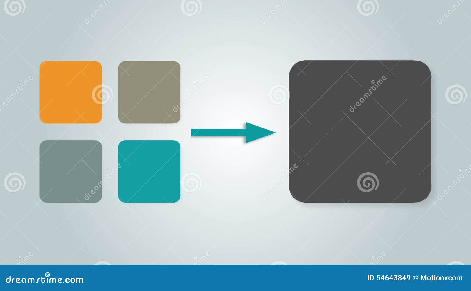 Square Text Box Diagram for Presentation.box 4 Stock Video - Video of ...