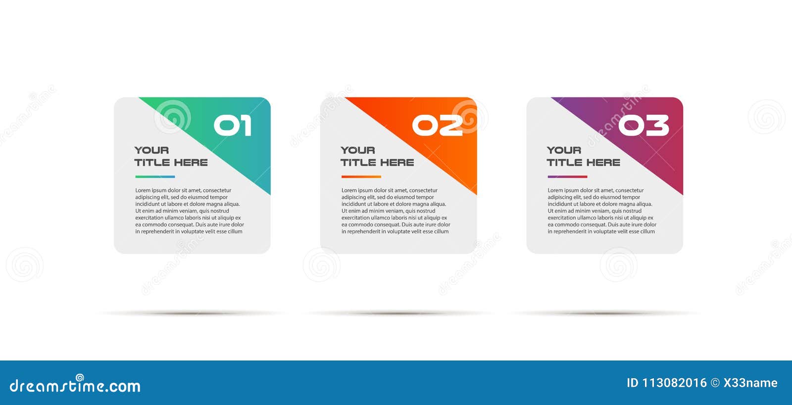 Square Text Infographic, Ui Kit. Templates for Business Vector ...