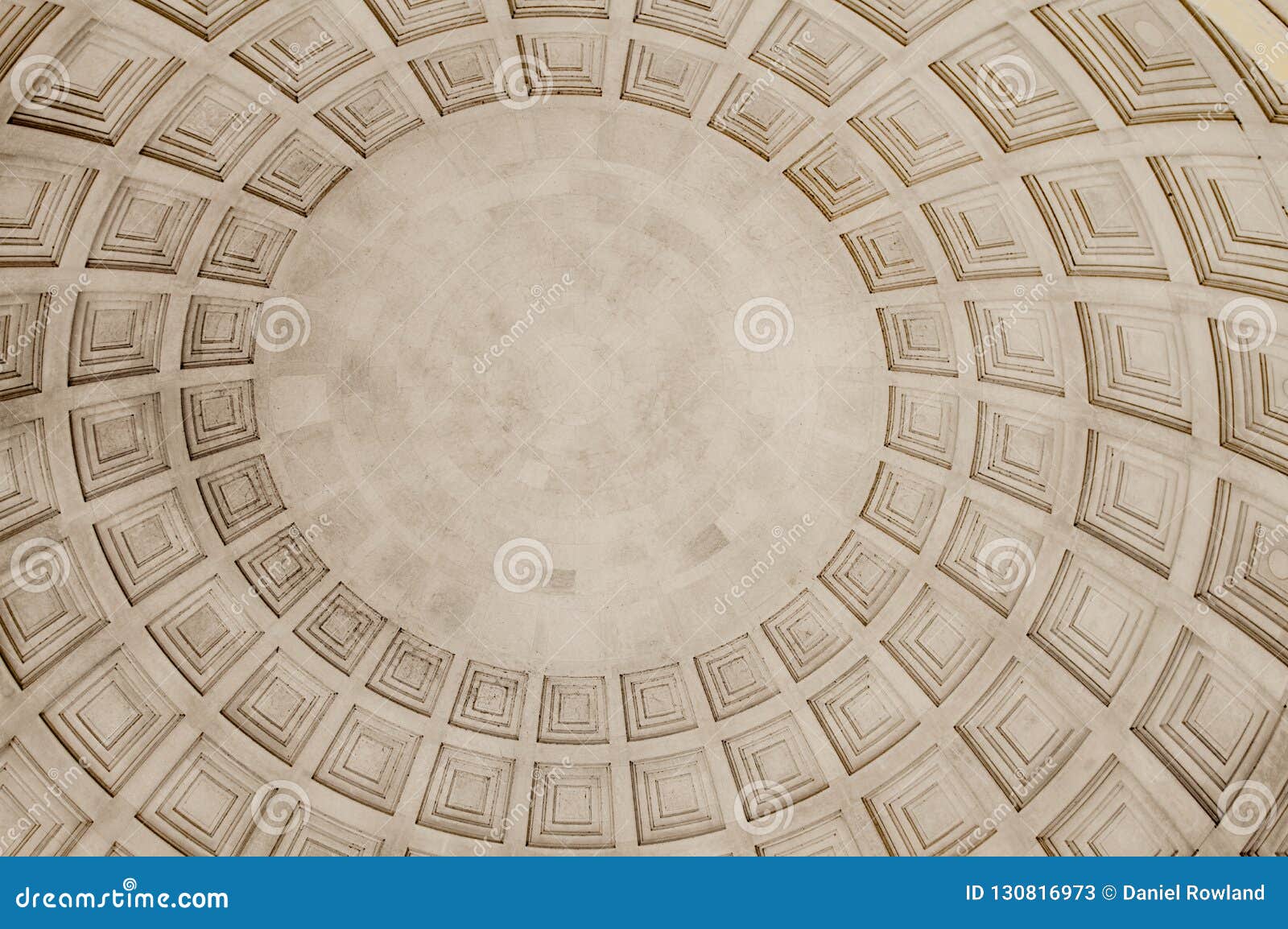 Square Textured Ceiling in a Dome Stock Image - Image of decor ...