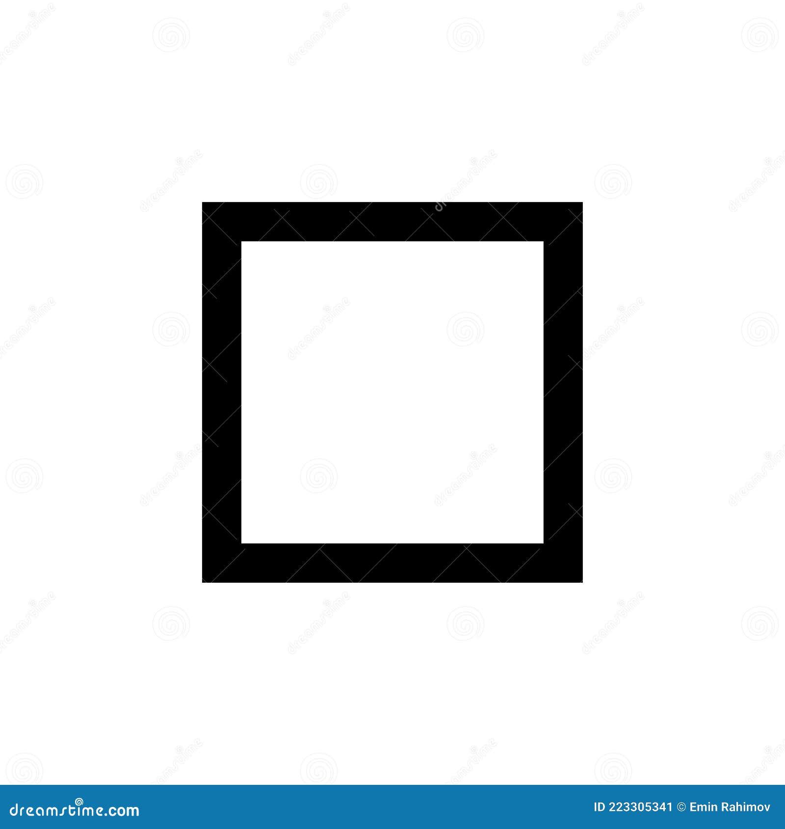 Square with Thick Walls Icon Eps Ten Stock Vector - Illustration of ...