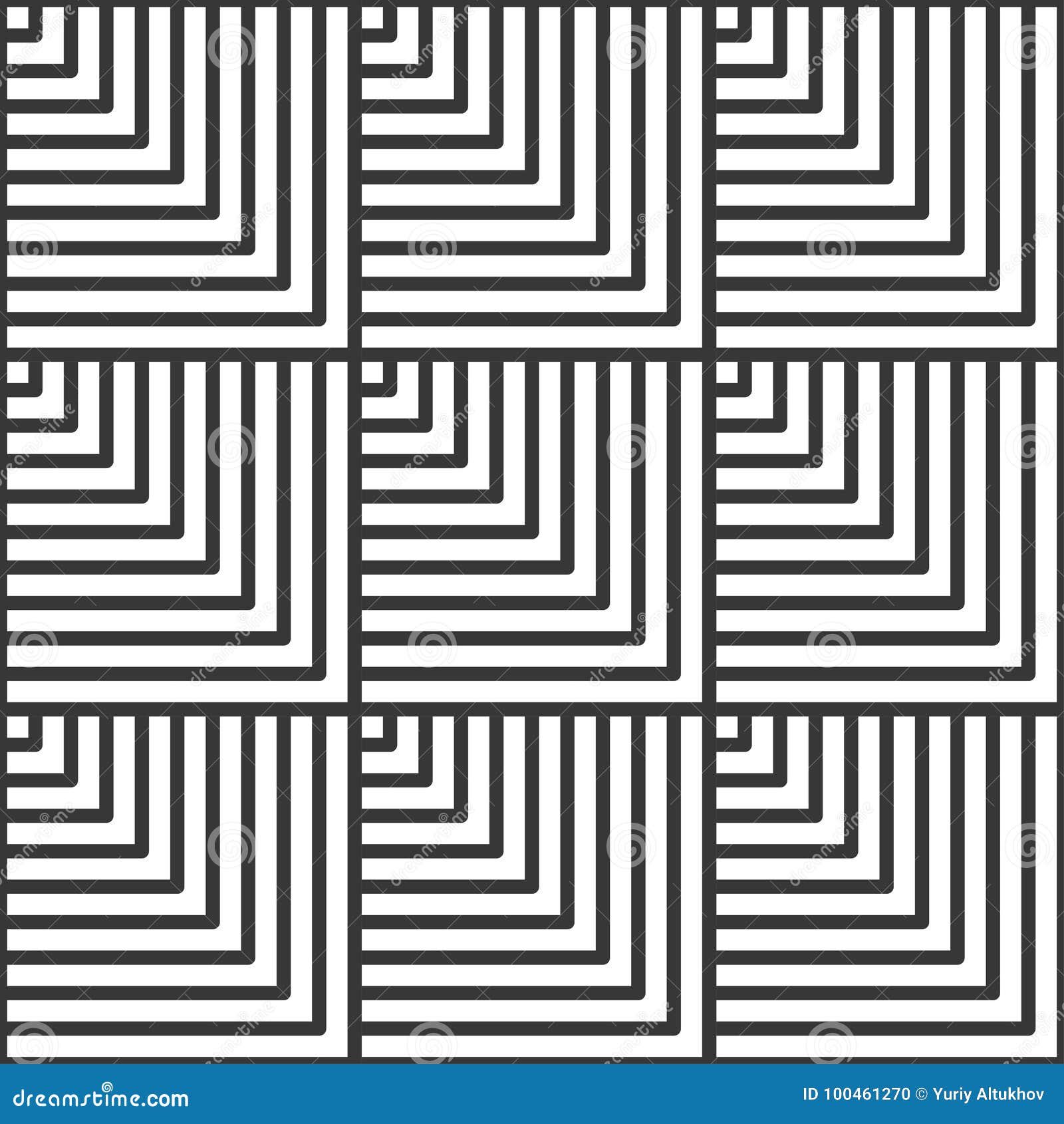 Square Tile. Geometric Seamless Pattern Stock Vector - Illustration of ...