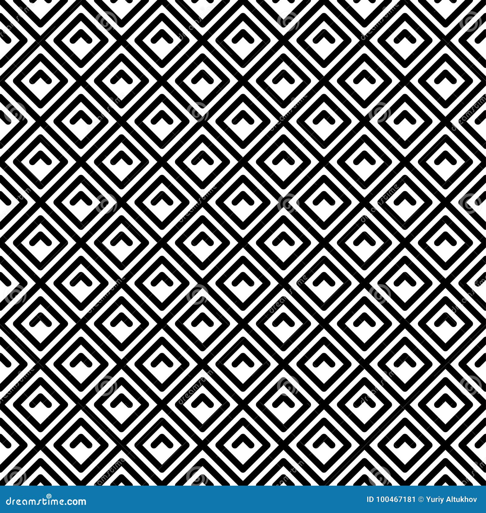 Square Tile. Geometric Seamless Pattern. Stock Vector - Illustration of ...