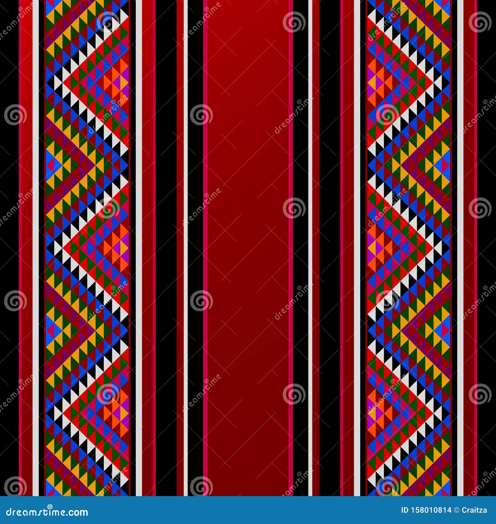 Square Tile Multicolored Sadu Style Hand Weaving Arabian Patterns Stock ...