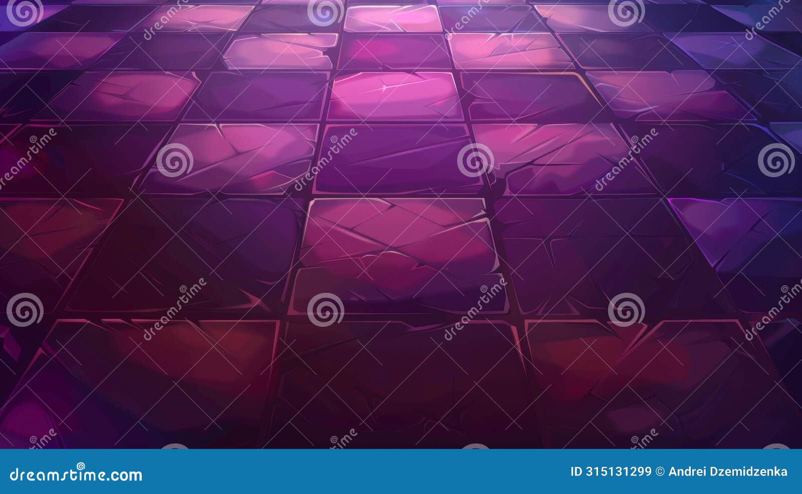 Square Tiles on an Abstract Perspective Background. Stock Image - Image ...