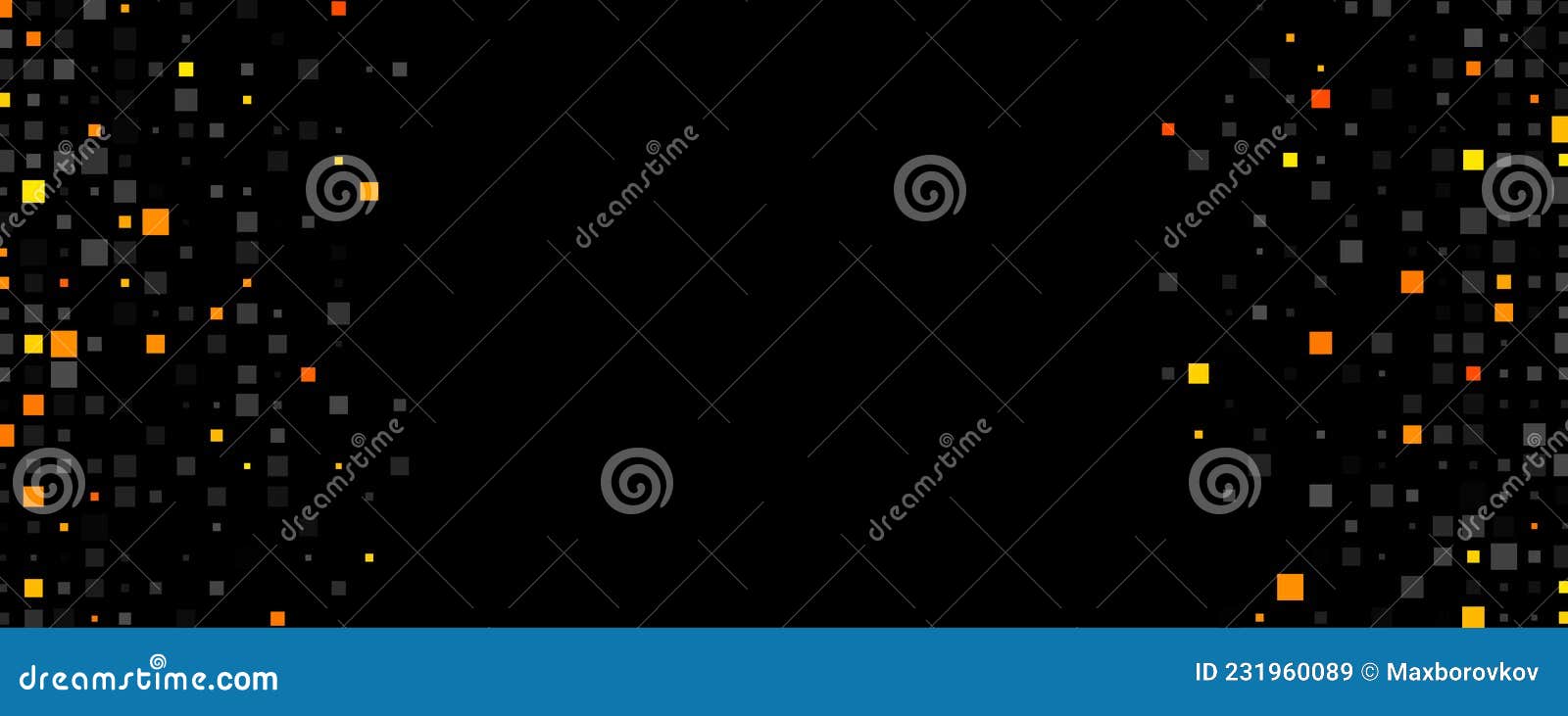 Square Tiles Confetti Border Background Stock Vector - Illustration of ...