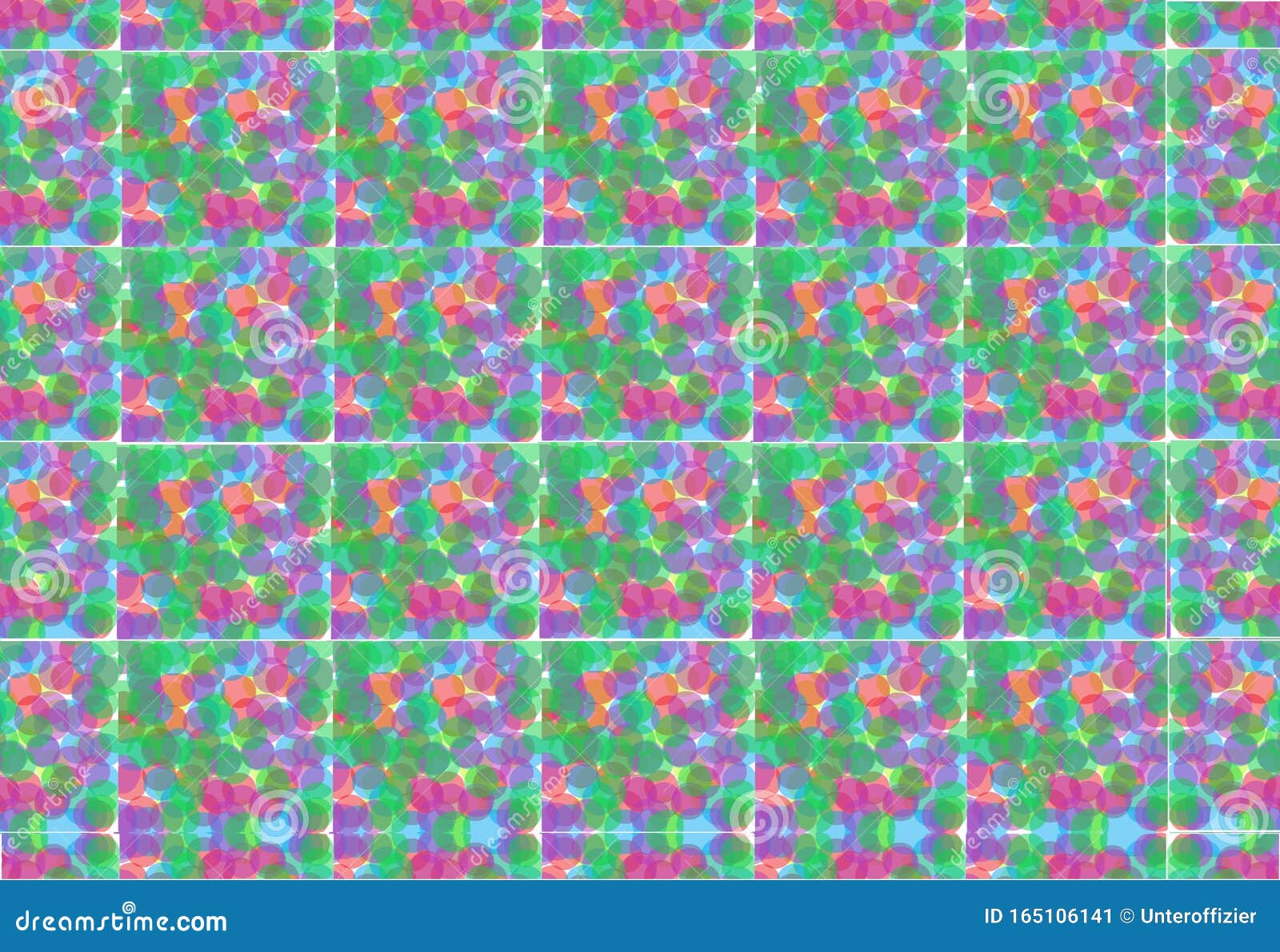 Square Tiles of Multiple Colored Dots Aligned To Form a Backdrop Stock ...