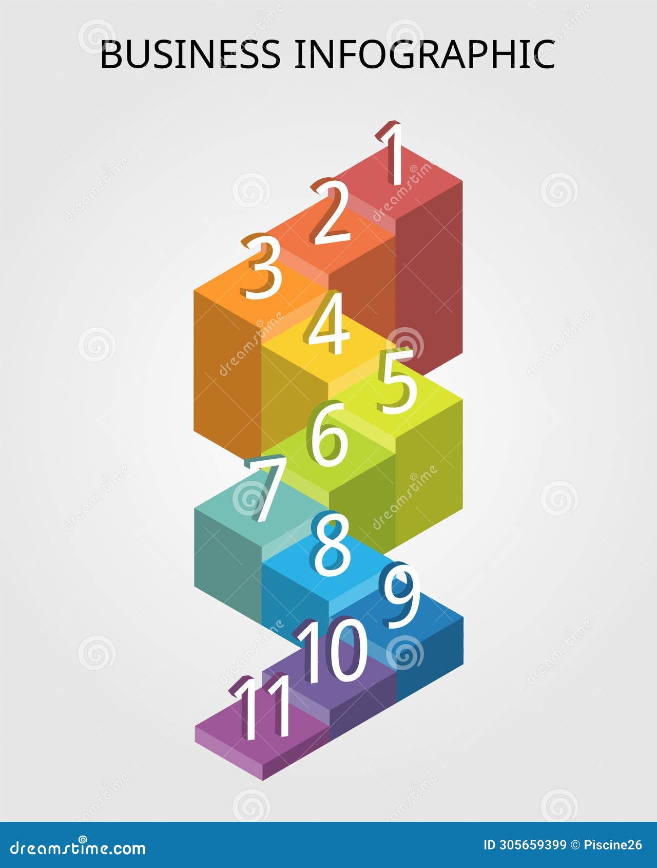Square Timeline Graph Chart Template for Infographic for Presentation ...