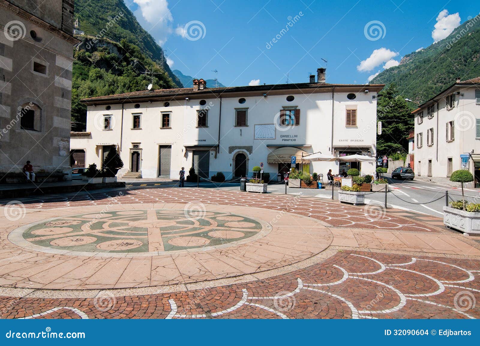 Square in Tirano editorial stock image. Image of tirano - 32090604