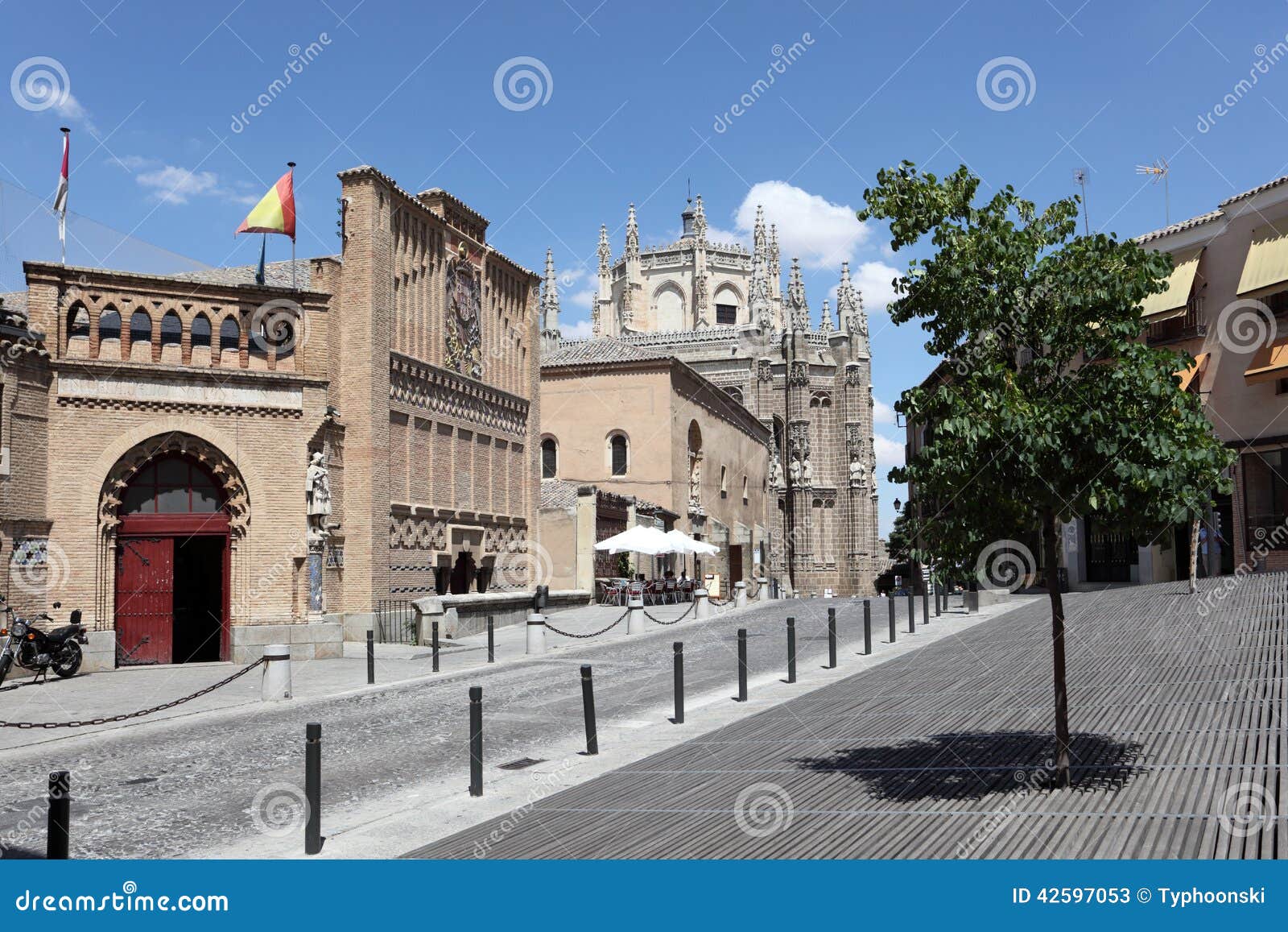 Square in Toledo, Spain stock image. Image of square - 42597053