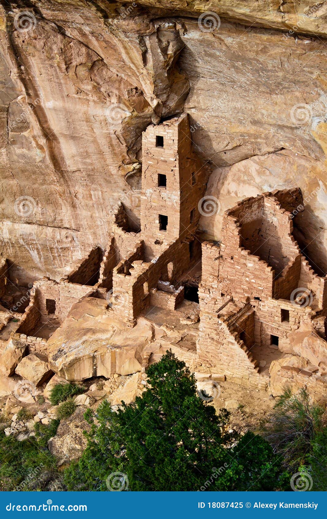 Square Tower House in Mesa Verde National Park, Co Stock Image - Image ...