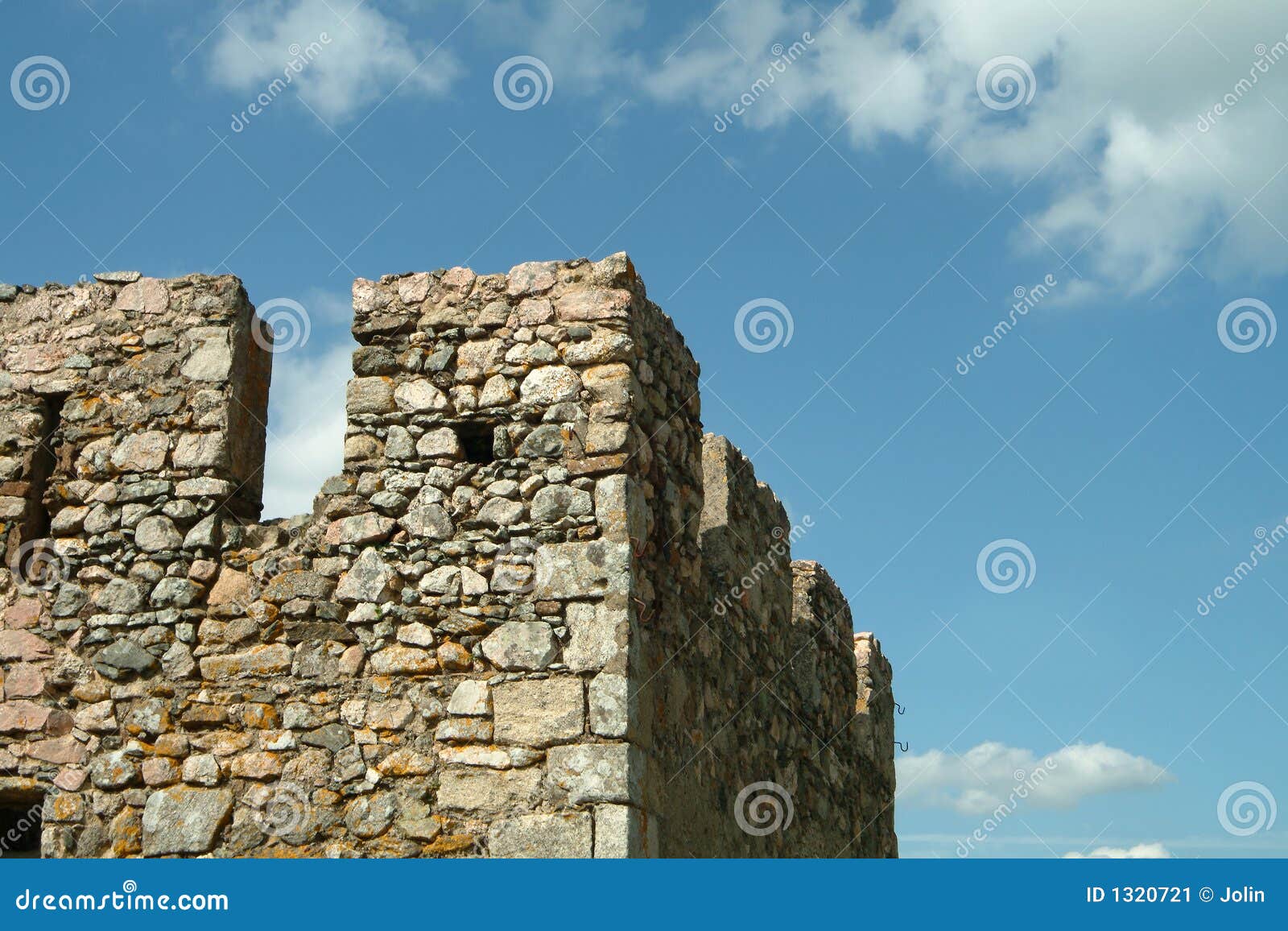 Square Tower of Medieval Castle Stock Image - Image of architecture ...