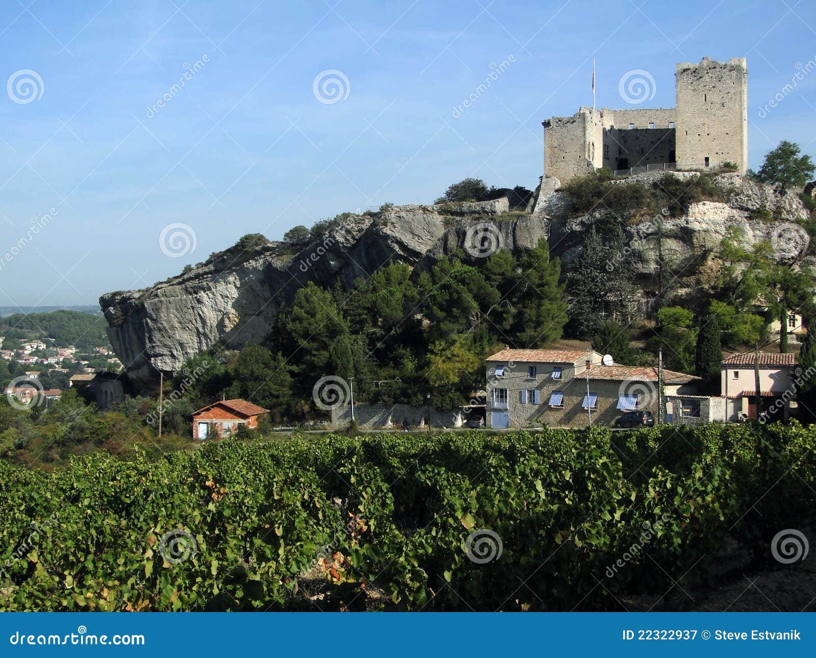 Square Towers of the Citadel Stock Image - Image of fortress, artwork ...