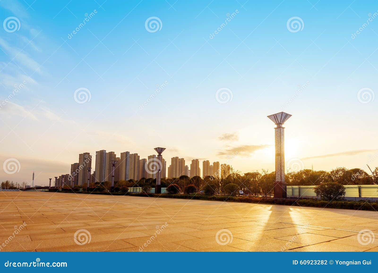 Square and towers stock photo. Image of high, concrete - 60923282