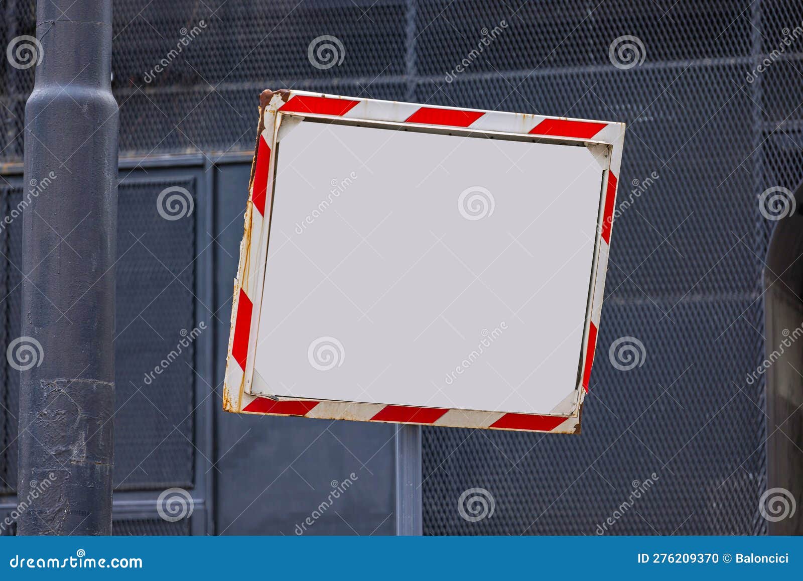 Square Traffic Mirror stock photo. Image of safety, capital - 276209370