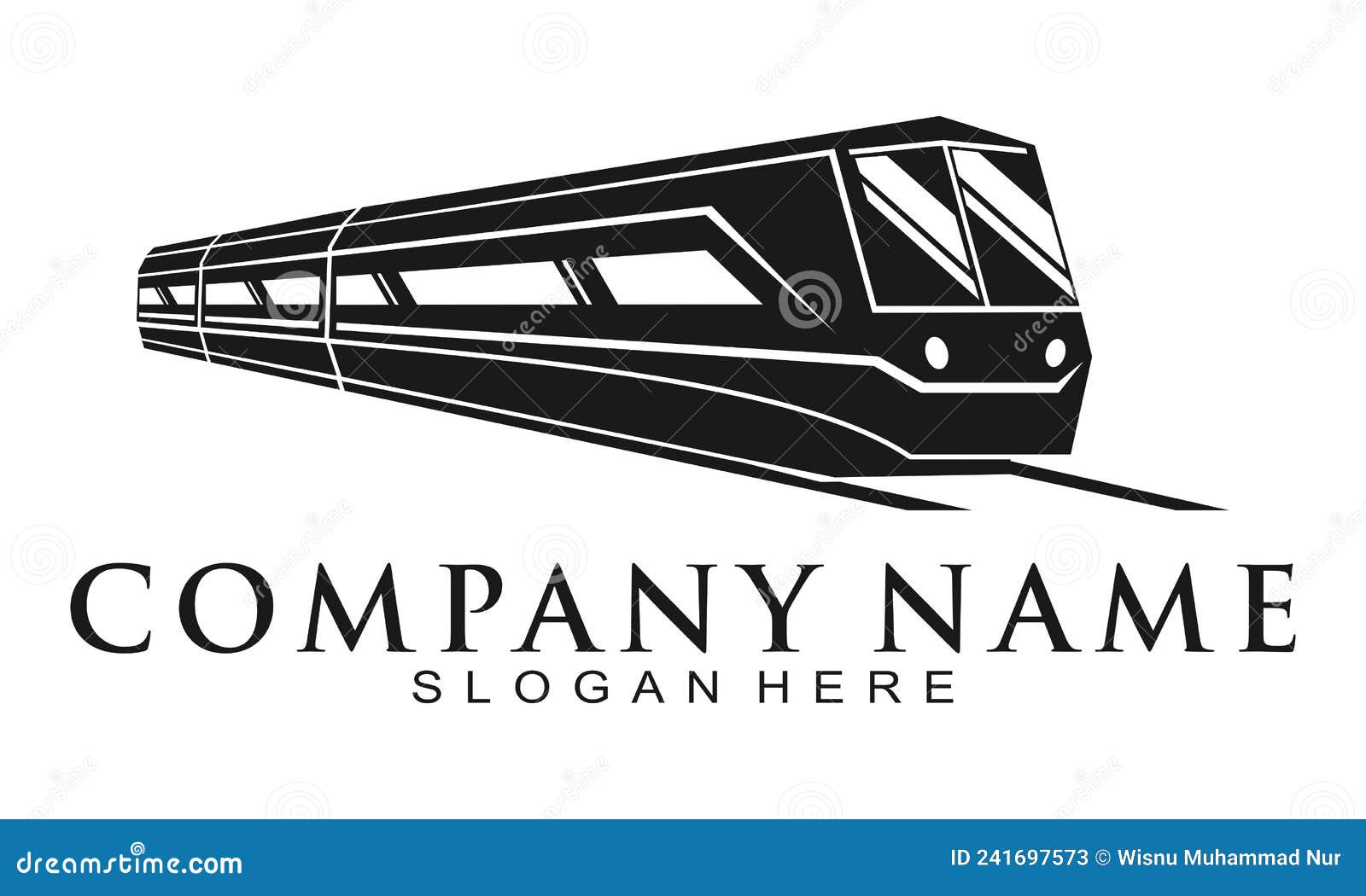 Square Train Illustration Vector Logo Stock Vector - Illustration of ...