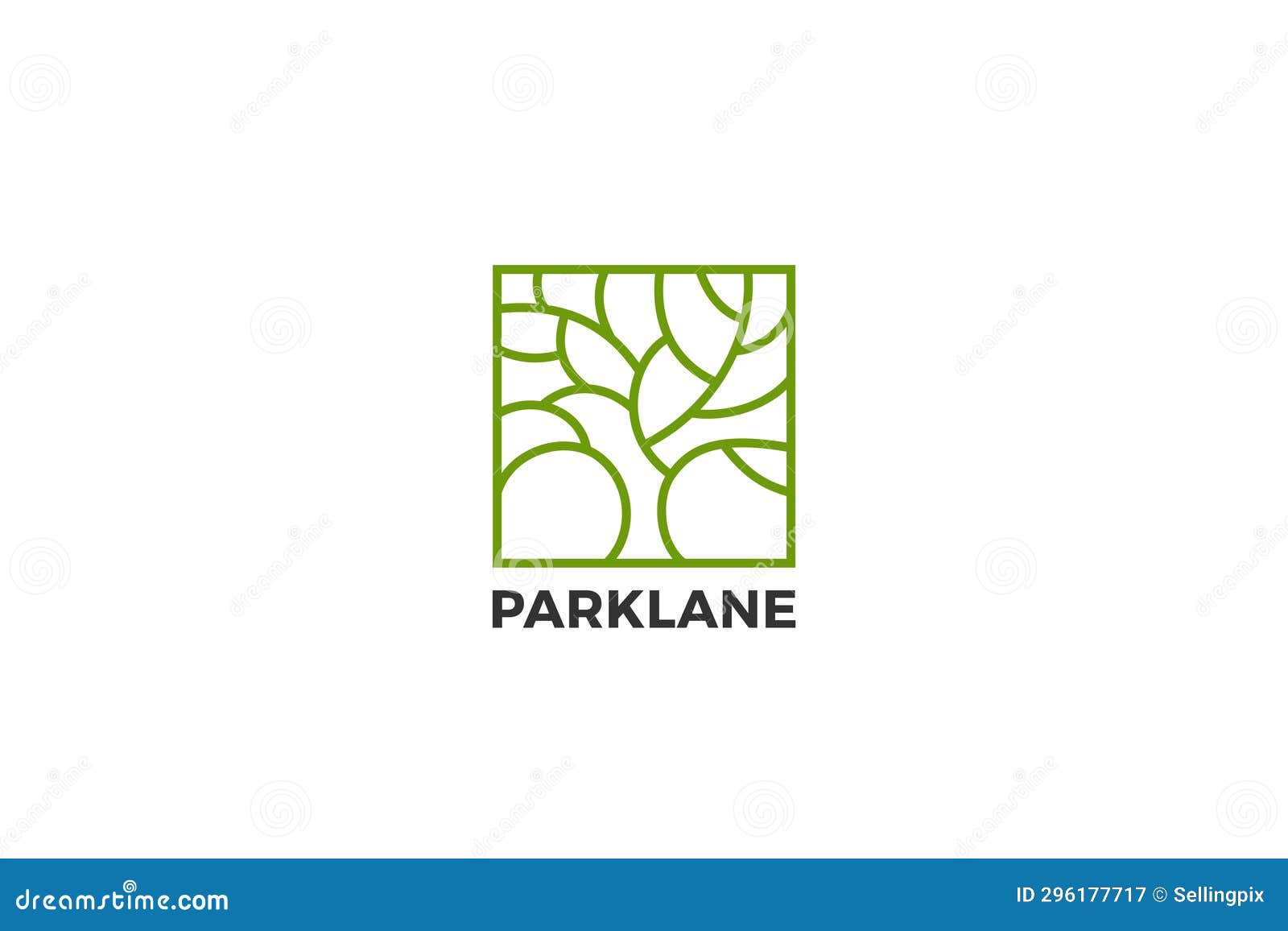 Square Tree Logo Abstract Design Luxury Wellness Style Vector Template ...