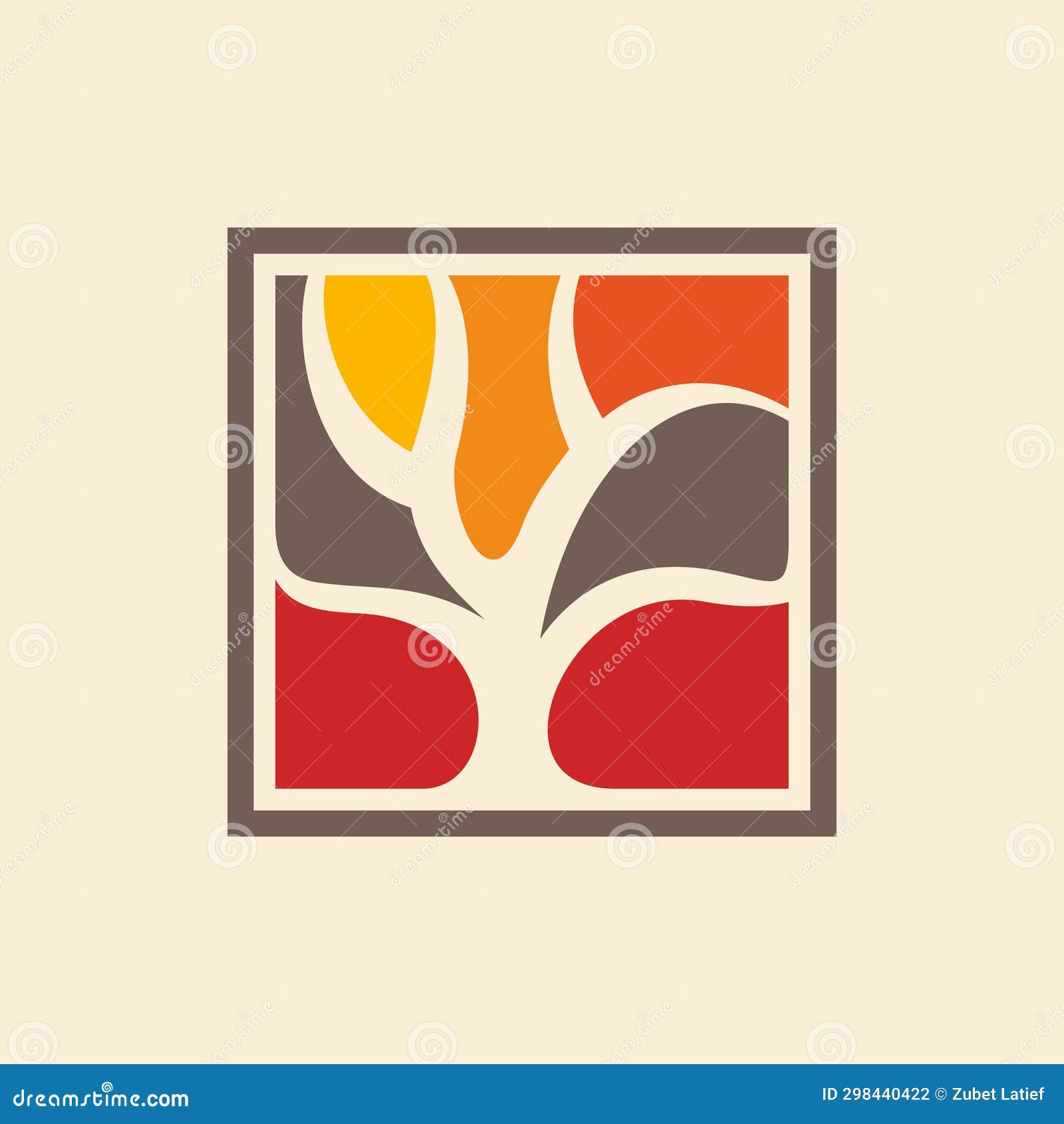 Square Tree Wooden Nature Modern Simple Logo Stock Vector ...