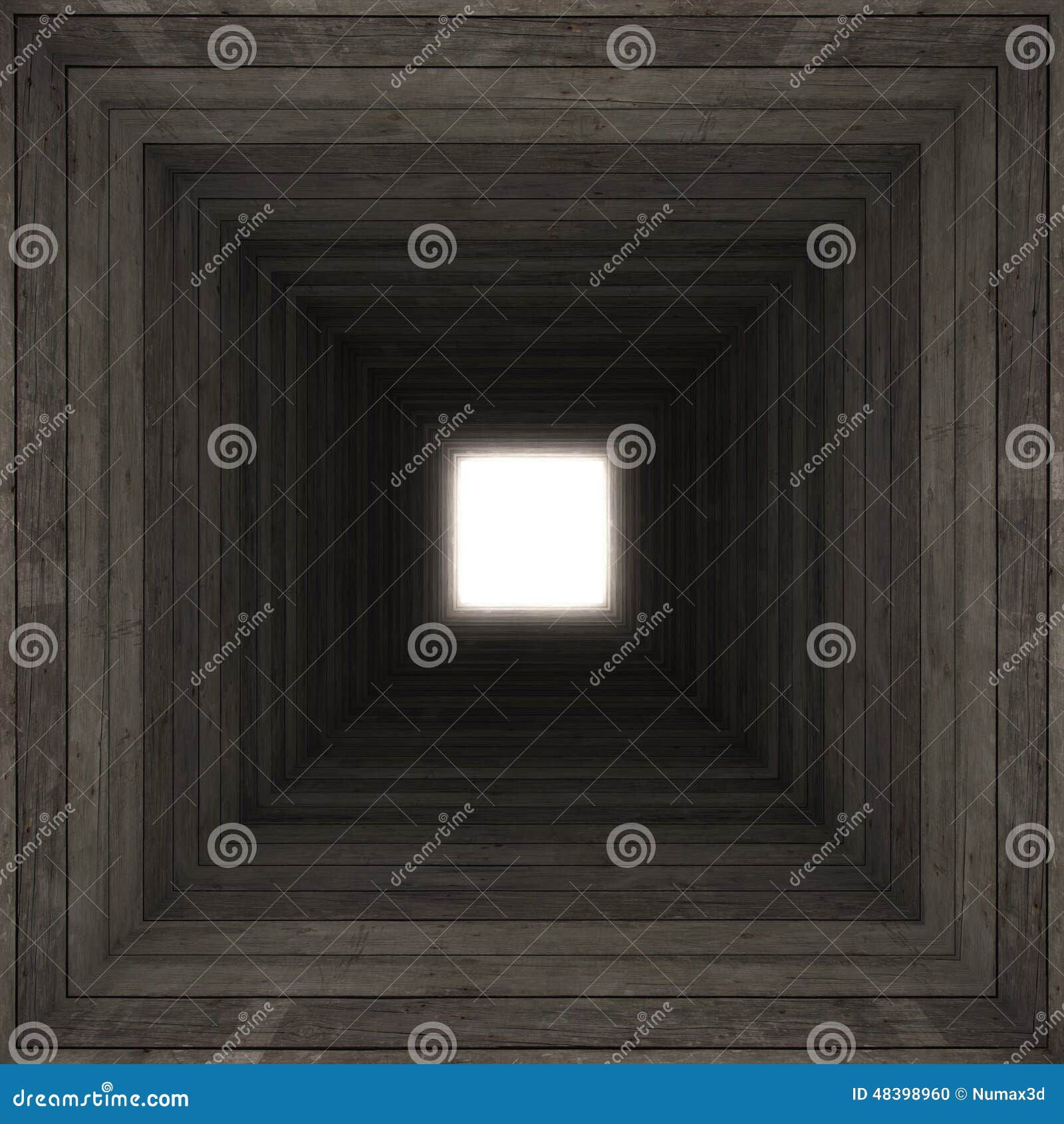 Square tunnel stock illustration. Illustration of vision - 48398960