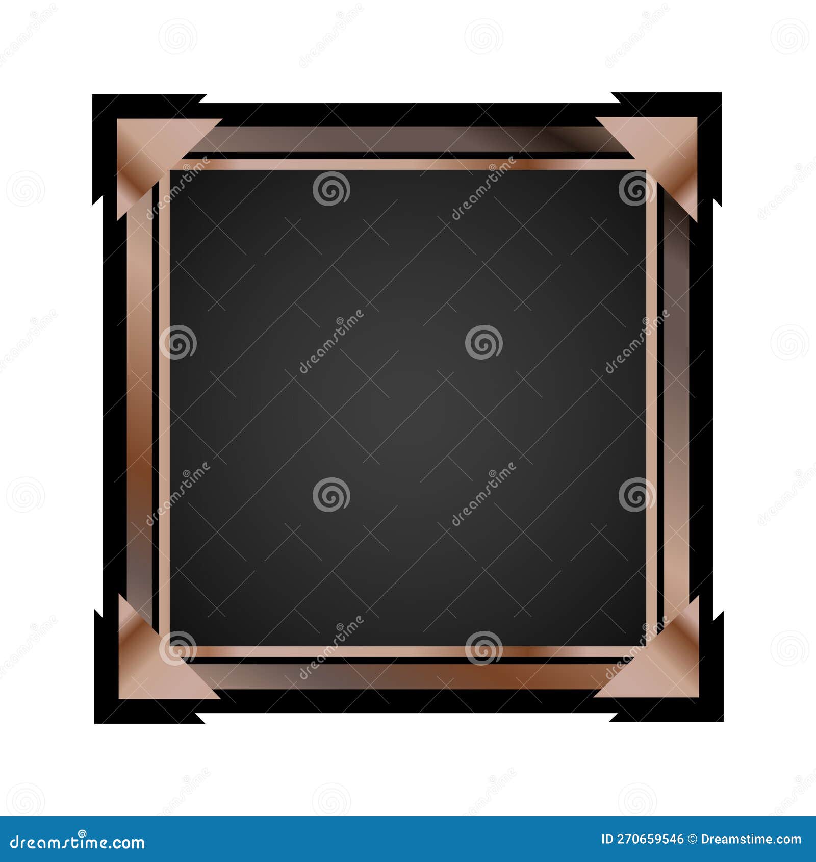 Square Ui Game Frame. Empty Frame for Apps Stock Vector - Illustration ...