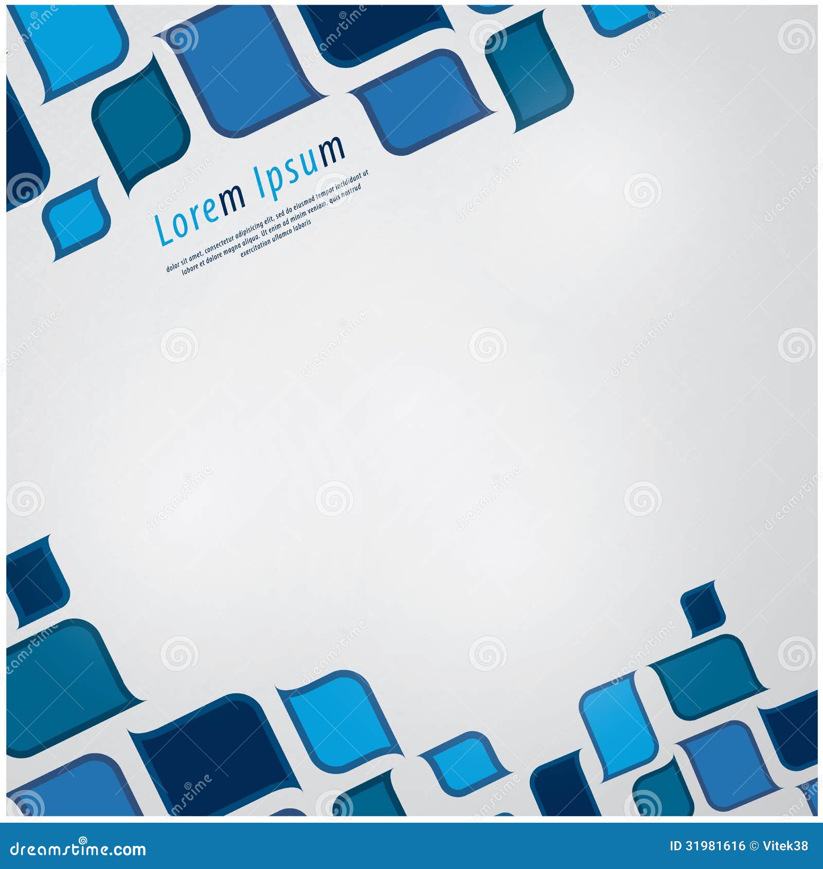 Square Vector Backdrop with Space for Your Content. Ornamental a Stock ...