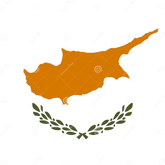 Square Vector Flag of Cyprus Stock Vector - Illustration of world ...