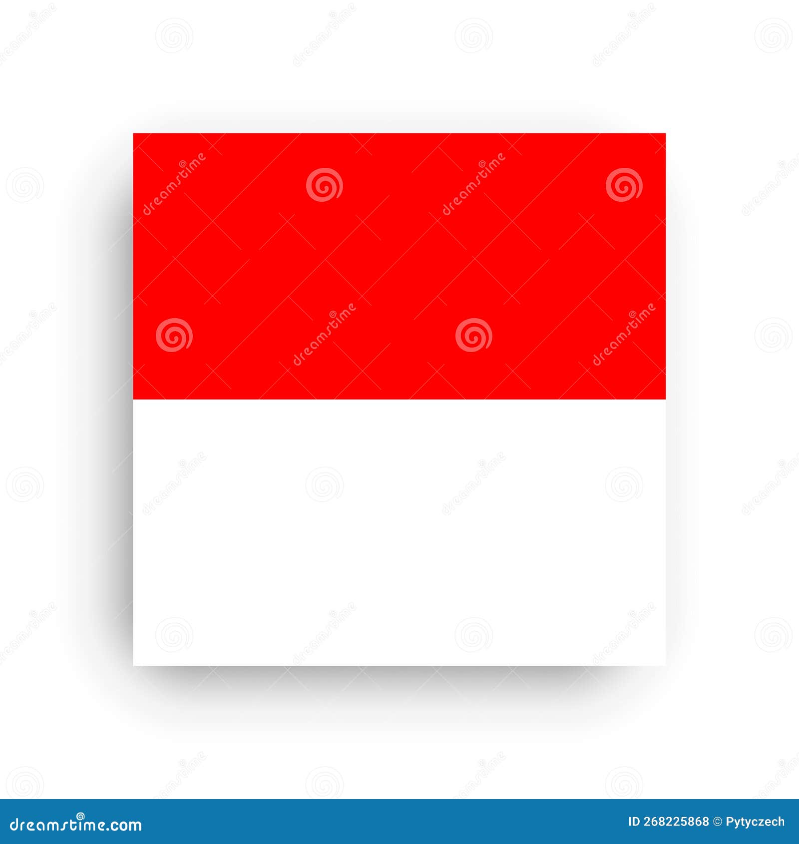 Square Vector Flag of Indonesia Stock Vector - Illustration of sign ...