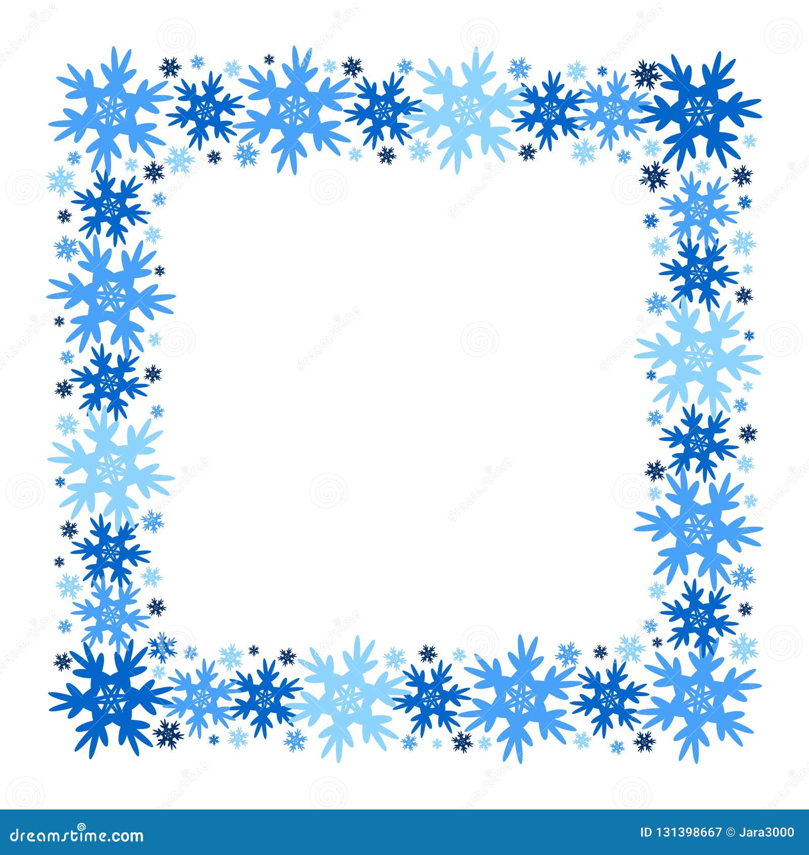 Snowflake Frame Vector
