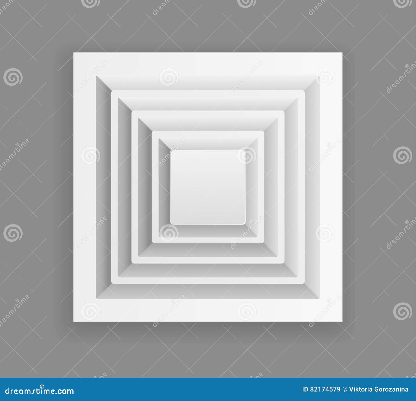 Square Ventilation Grill. Isolated Illustration. Vector. Stock ...
