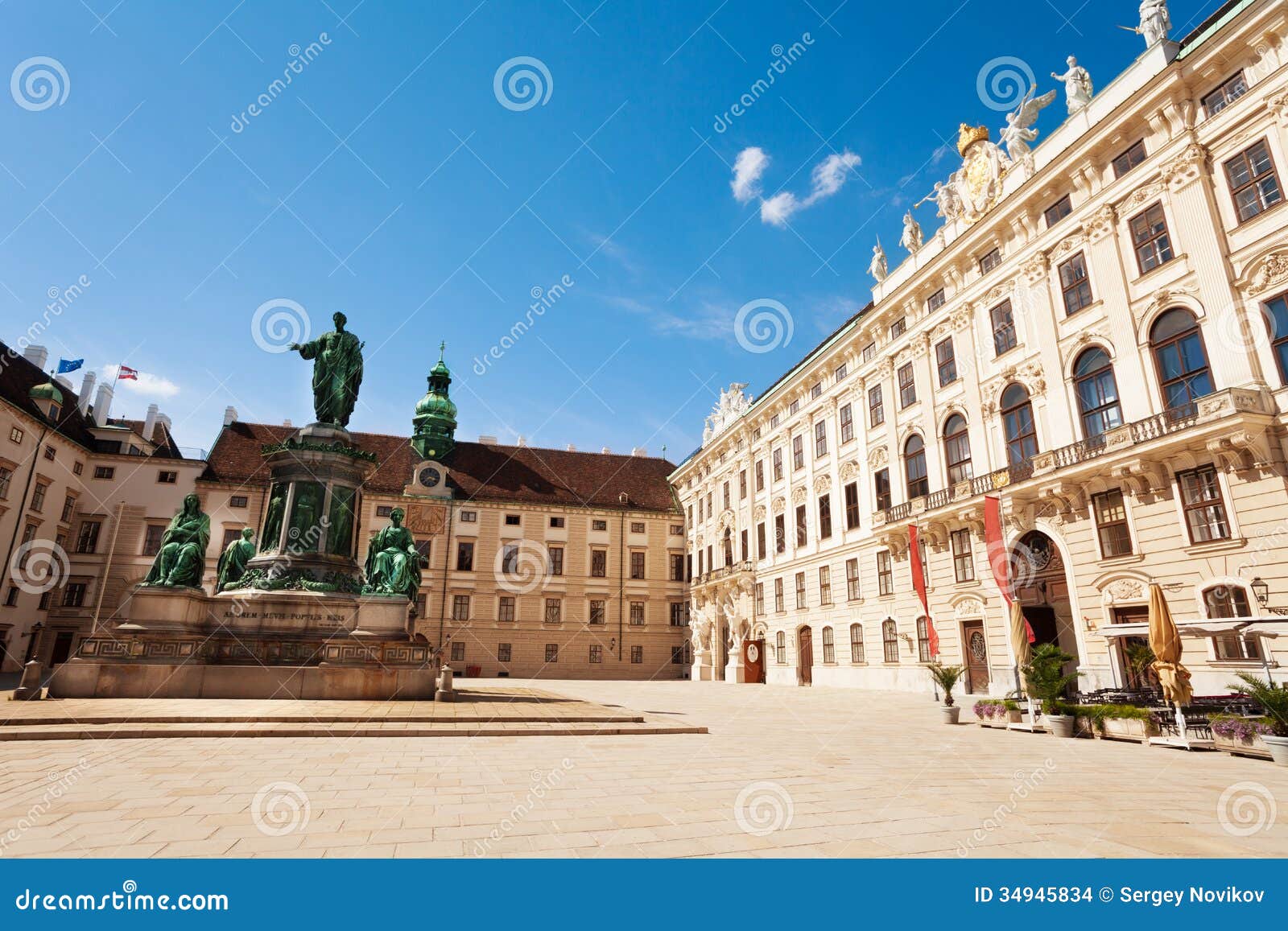 Square in Vienna downtown stock photo. Image of cityscape - 34945834