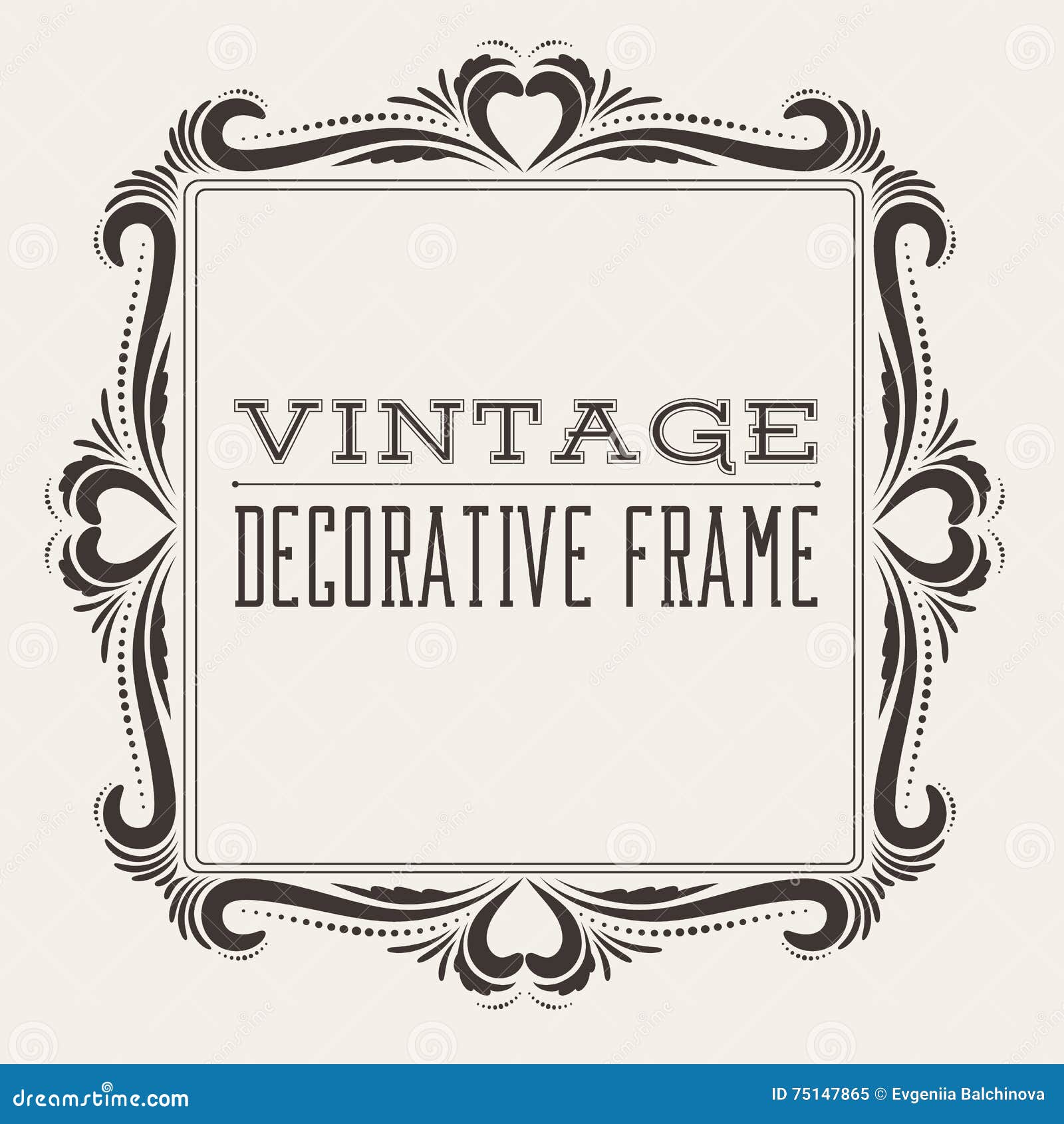 Vintage Square Frame Border