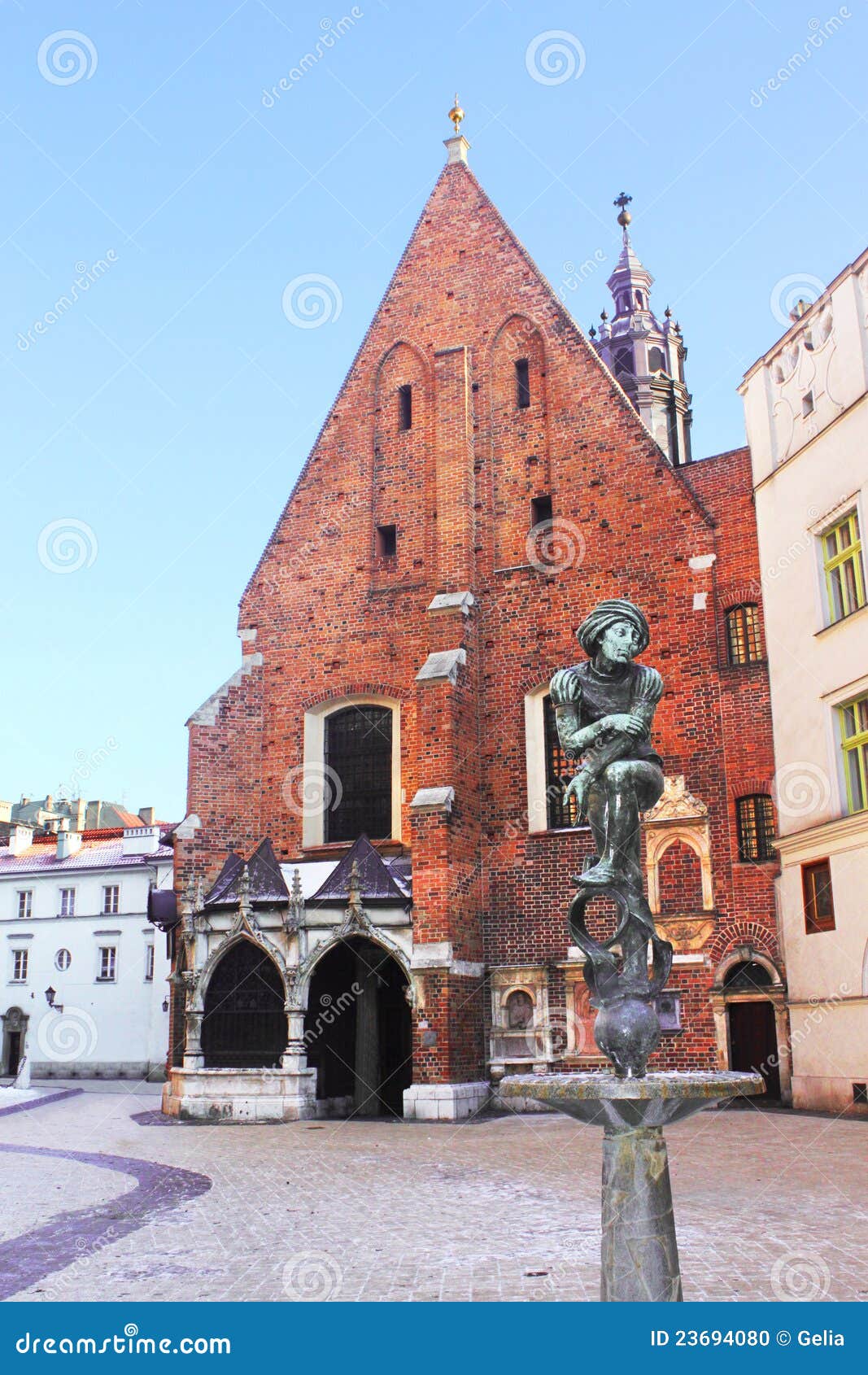 Square of the Virgin Mary in Krakow Stock Photo - Image of historical ...