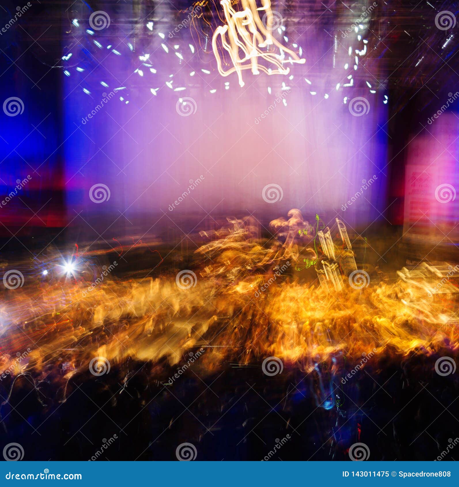 Square Vivid Music Concert Performance Light Abstraction Backgro Stock ...