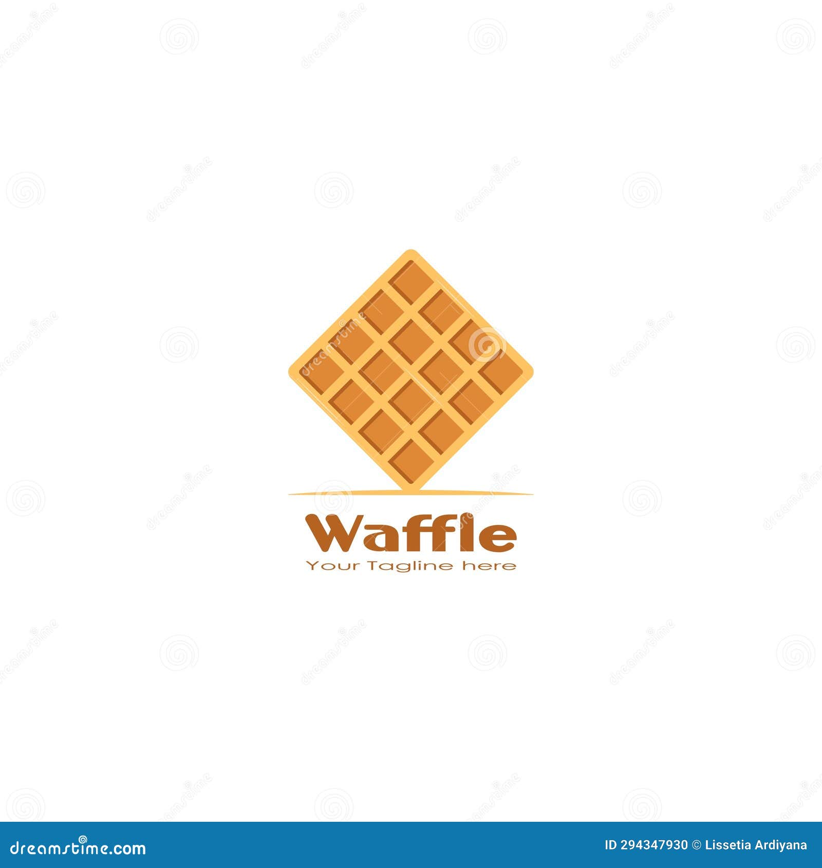Square Waffle Logo Vector Graphics Stock Vector - Illustration of ...