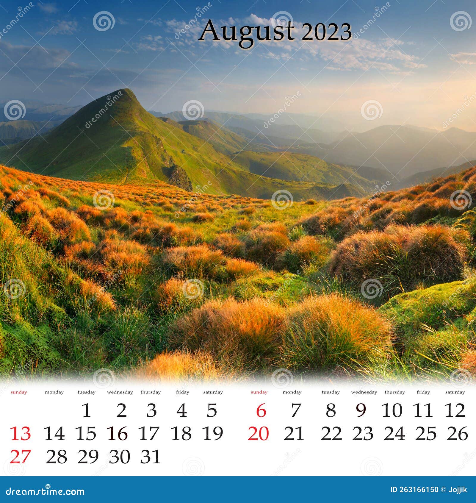 Square Wall Monthly Calendar Ready for Print Stock Photo - Image of ...
