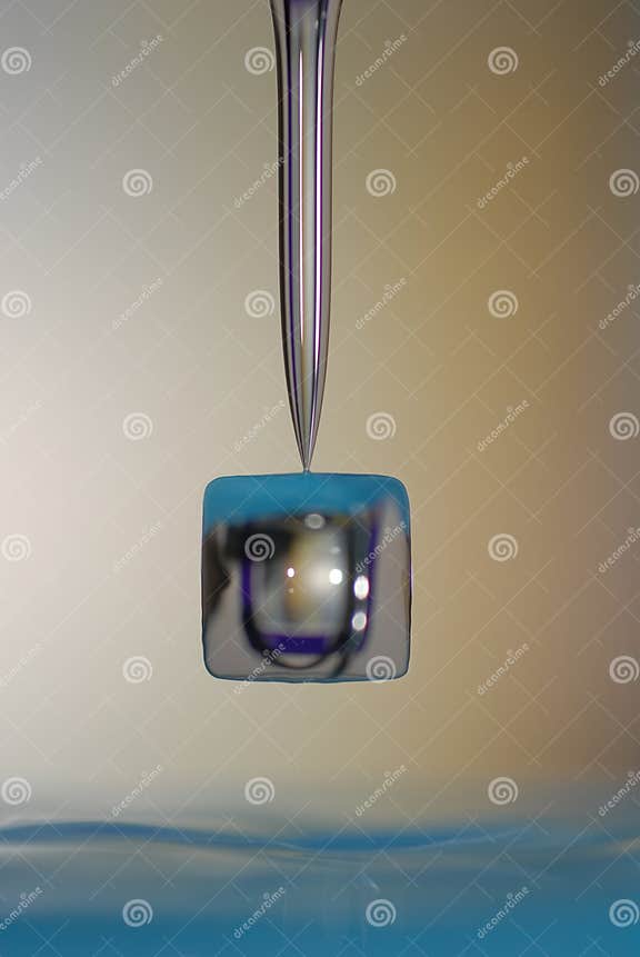 Square water droplet. stock photo. Image of science, frozen - 22465748