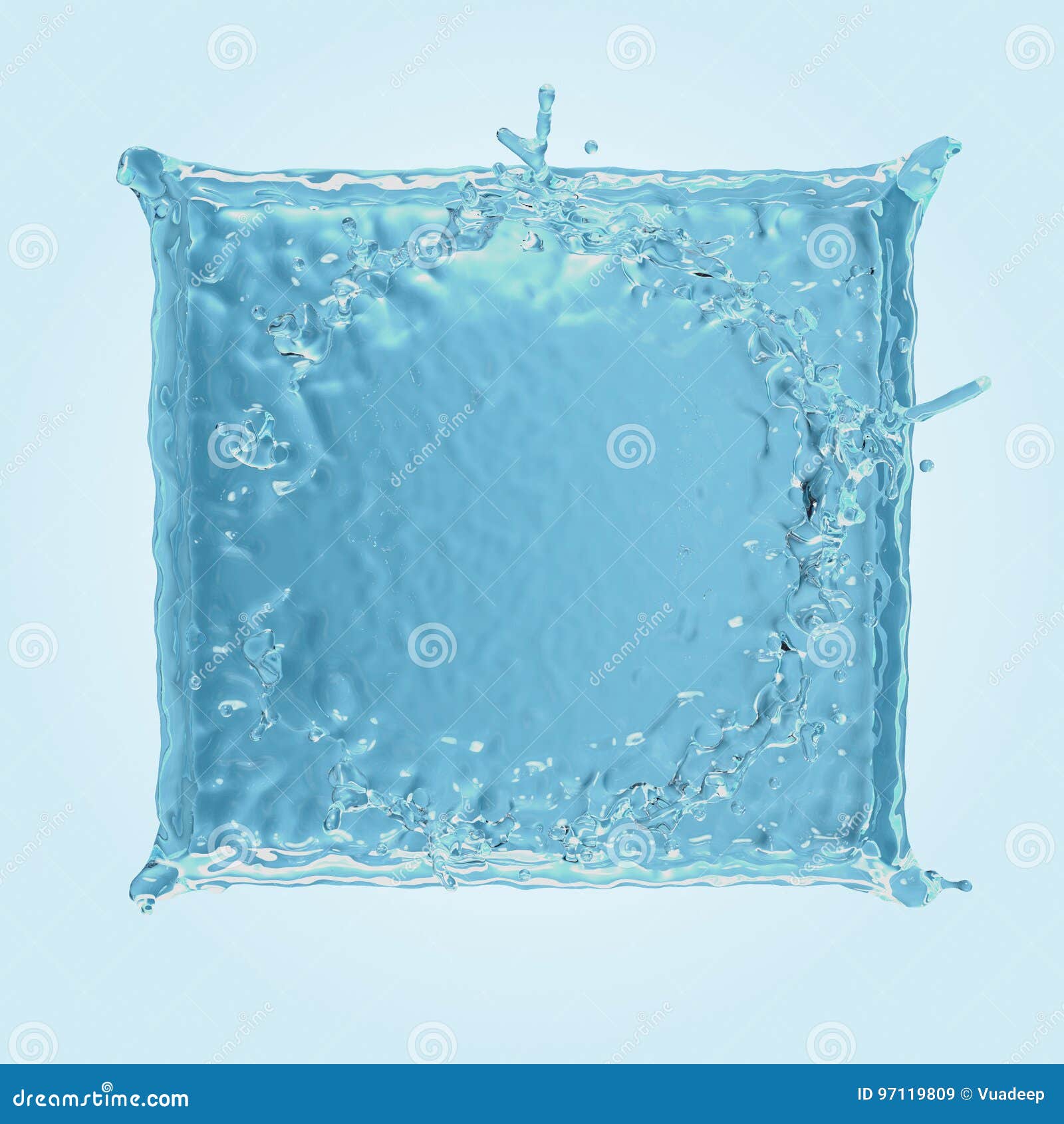 Square water splash stock illustration. Illustration of motion - 97119809