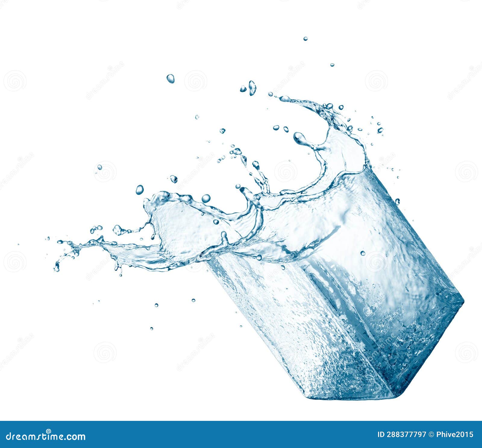 Square Water Splash Isolated Stock Image - Image of beverage, isolated ...