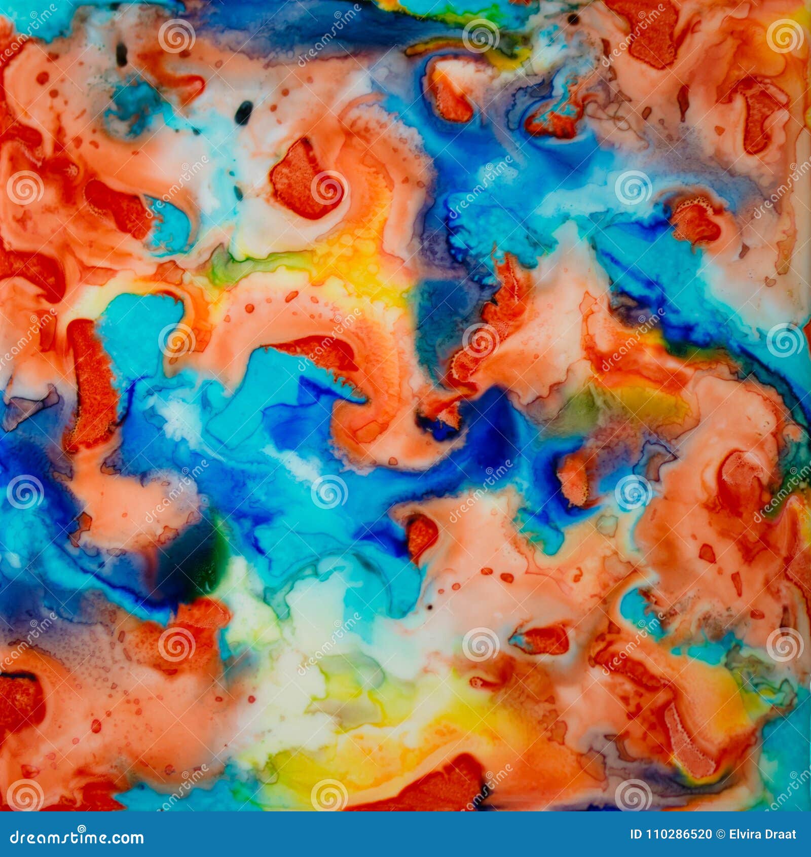 Square Watercolor With Neon Green And Pink Diagonal Lines. Stock ...