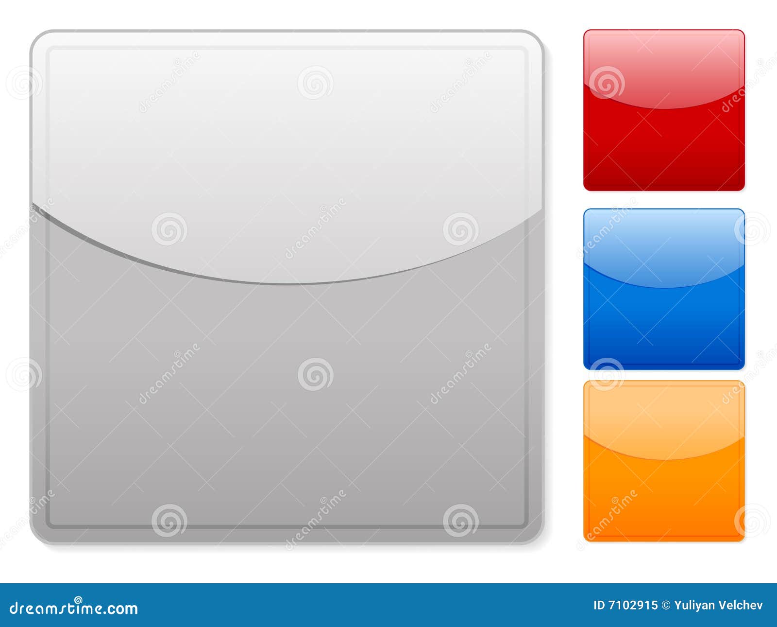 Square web buttons empty stock vector. Illustration of design - 7102915