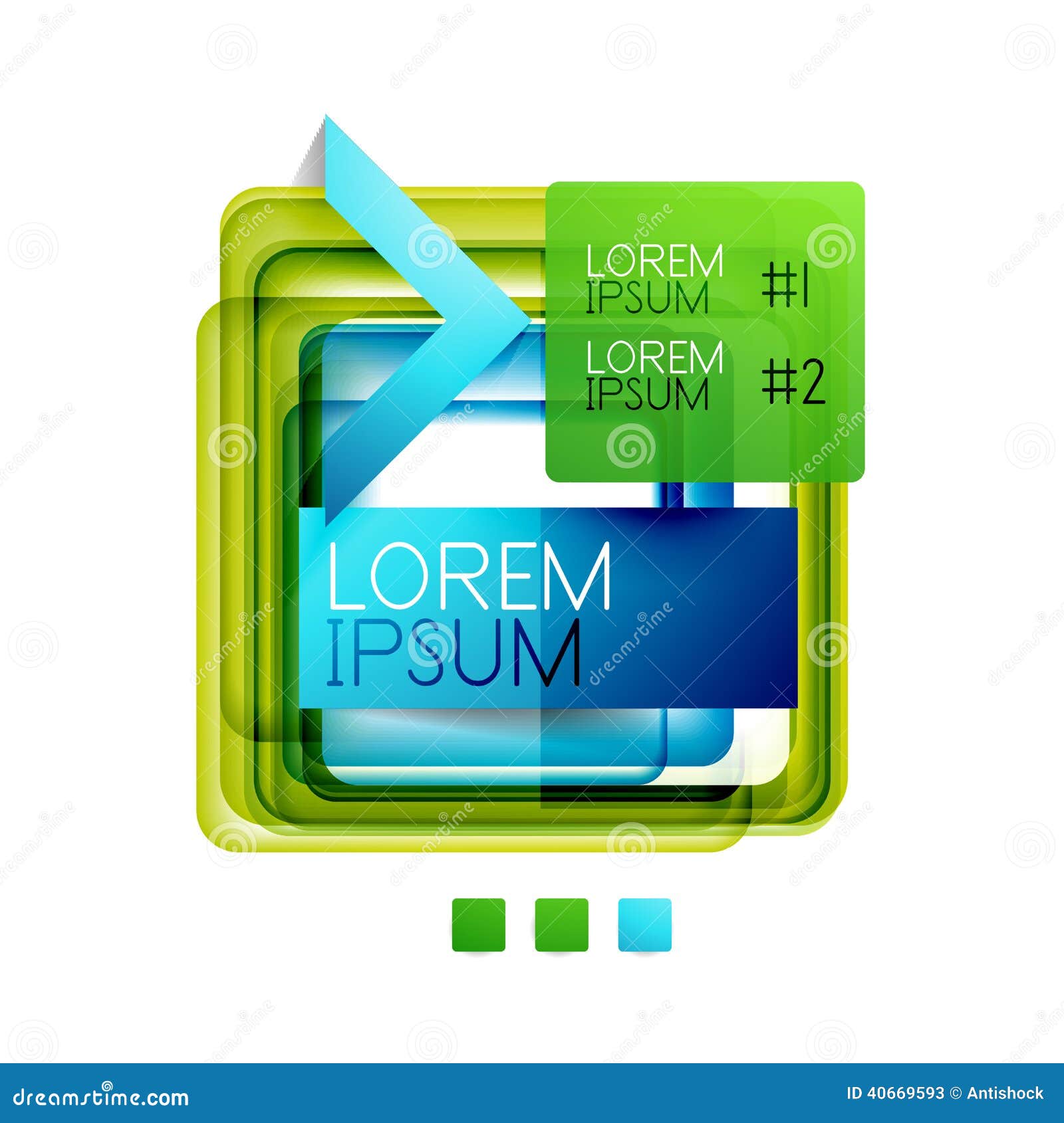 Square Web Design Boxes - Vector Illustration Stock Vector ...