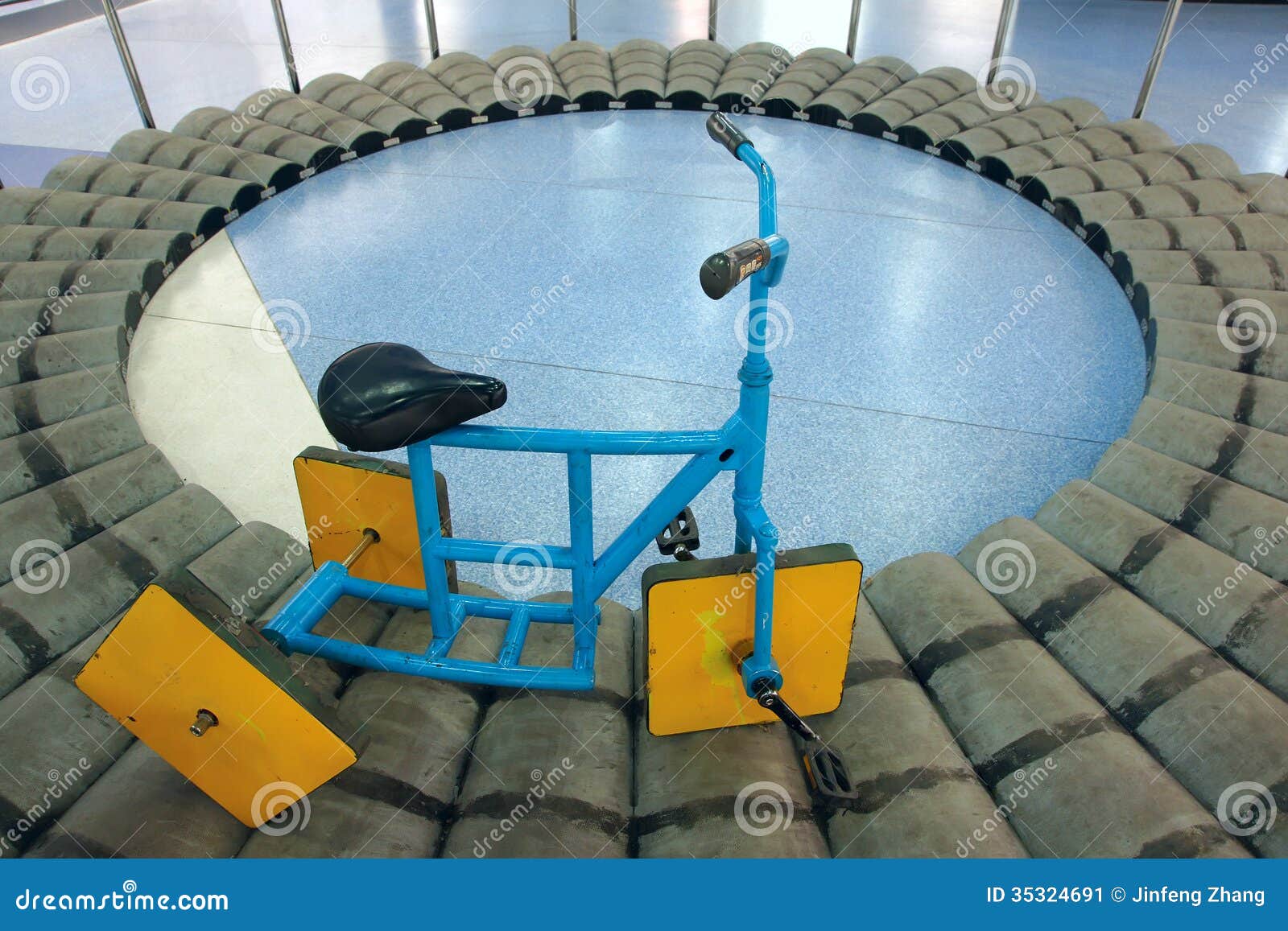 Square-wheeled bicycle stock image. Image of pathway - 35324691