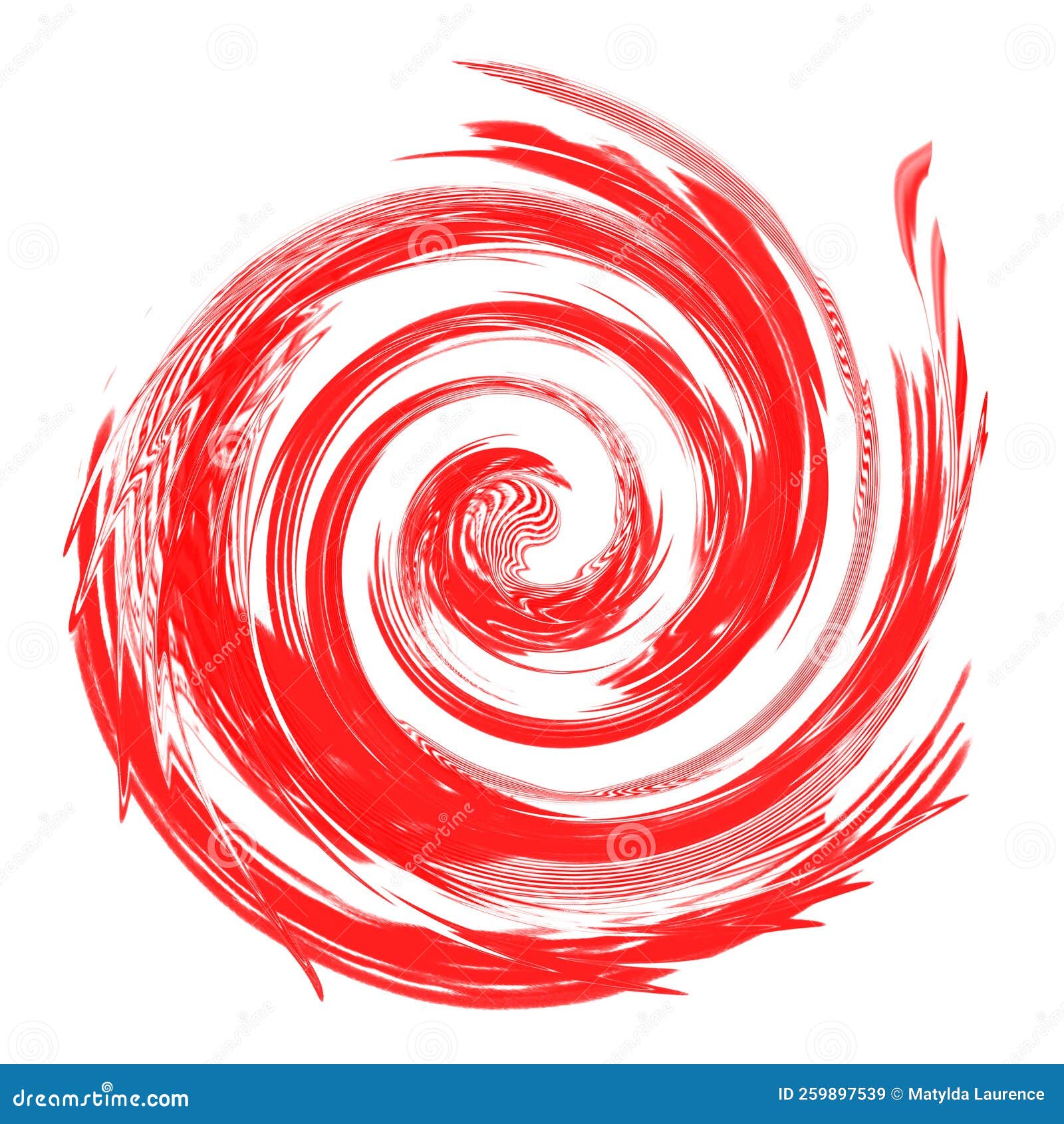 Red and White Graphic Design. Spiral Disc of Blended Color Stock ...