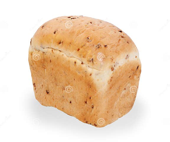 Square White Bread Isolated Stock Photo - Image of loaf, grains: 39447942