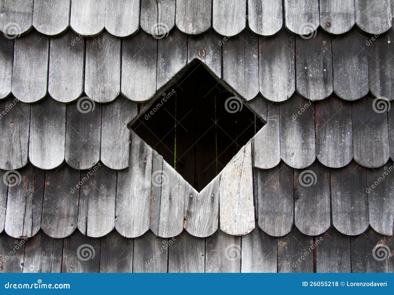Old Log End From Square Log Cabin Royalty-Free Stock Photography ...