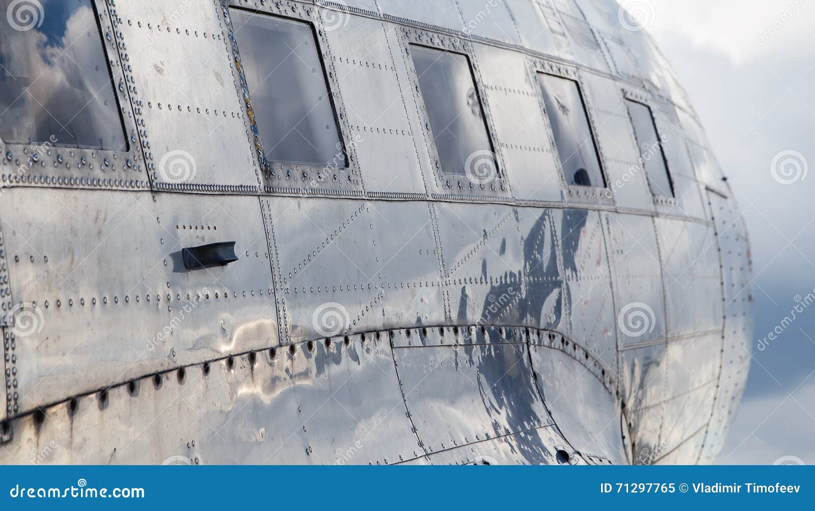 Airplane Aluminum Fuselage With Rivets Stock Image | CartoonDealer.com ...