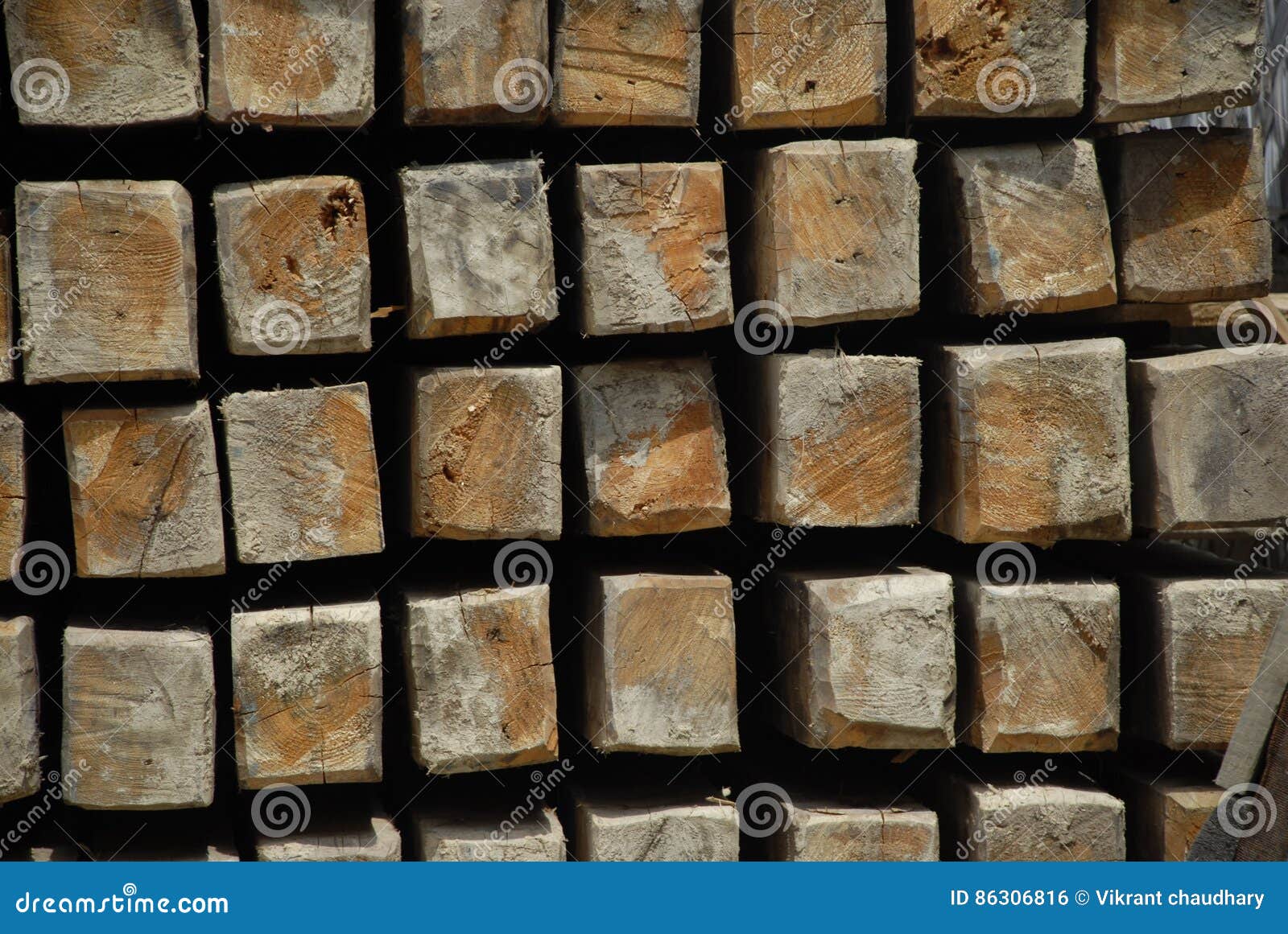 Square wood logs stock photo. Image of stack, beaded - 86306816