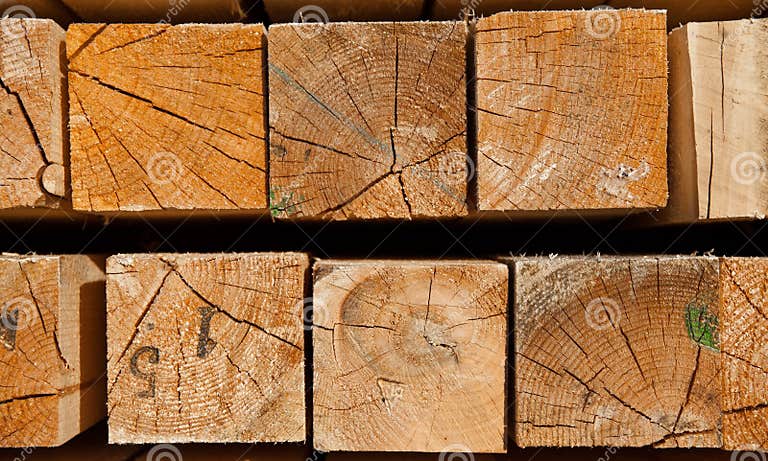 Square wooden logs stock photo. Image of build, house - 22219442