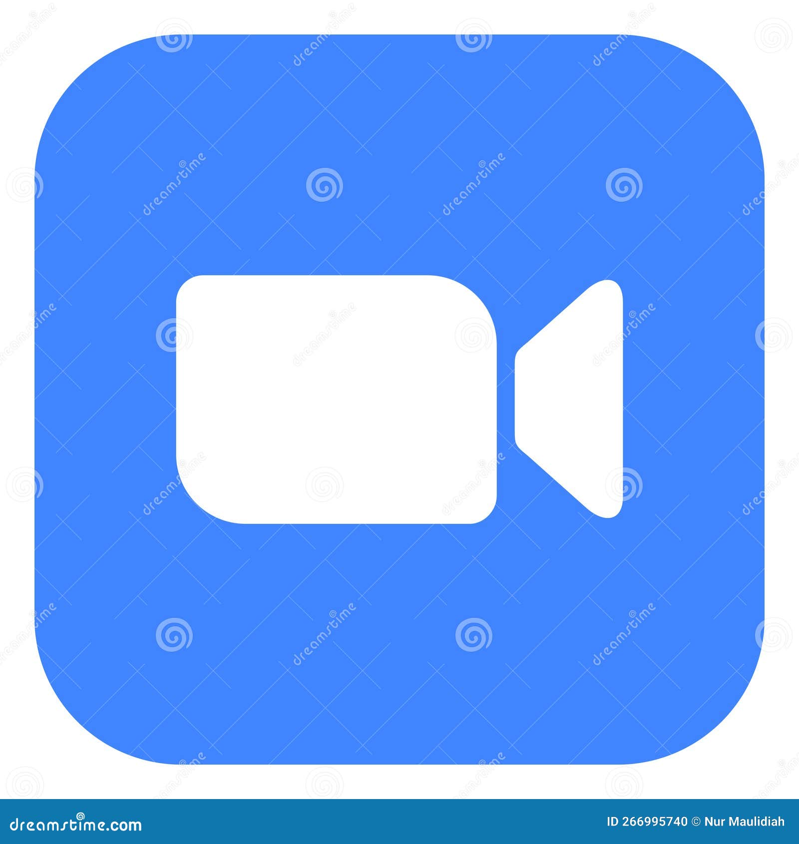 Square Zoom Logo Isolated on White Background Editorial Image ...