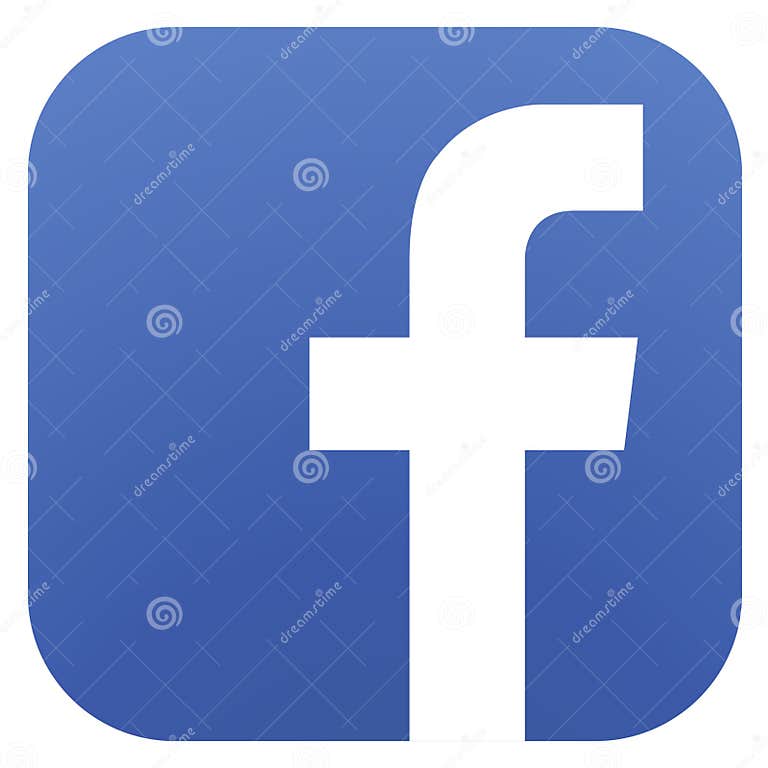 Squared Colored Round Edges Facebook Logo Icon Editorial Stock Image ...