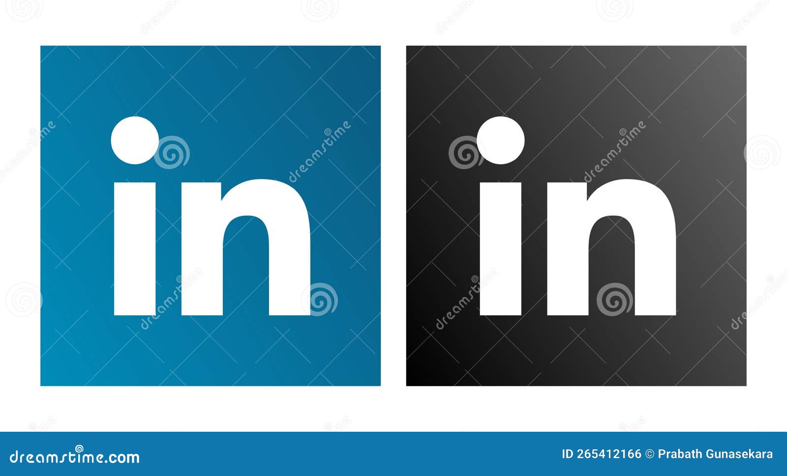 Squared Colored Round Edges Linkedin Logo Icon Editorial Photo ...